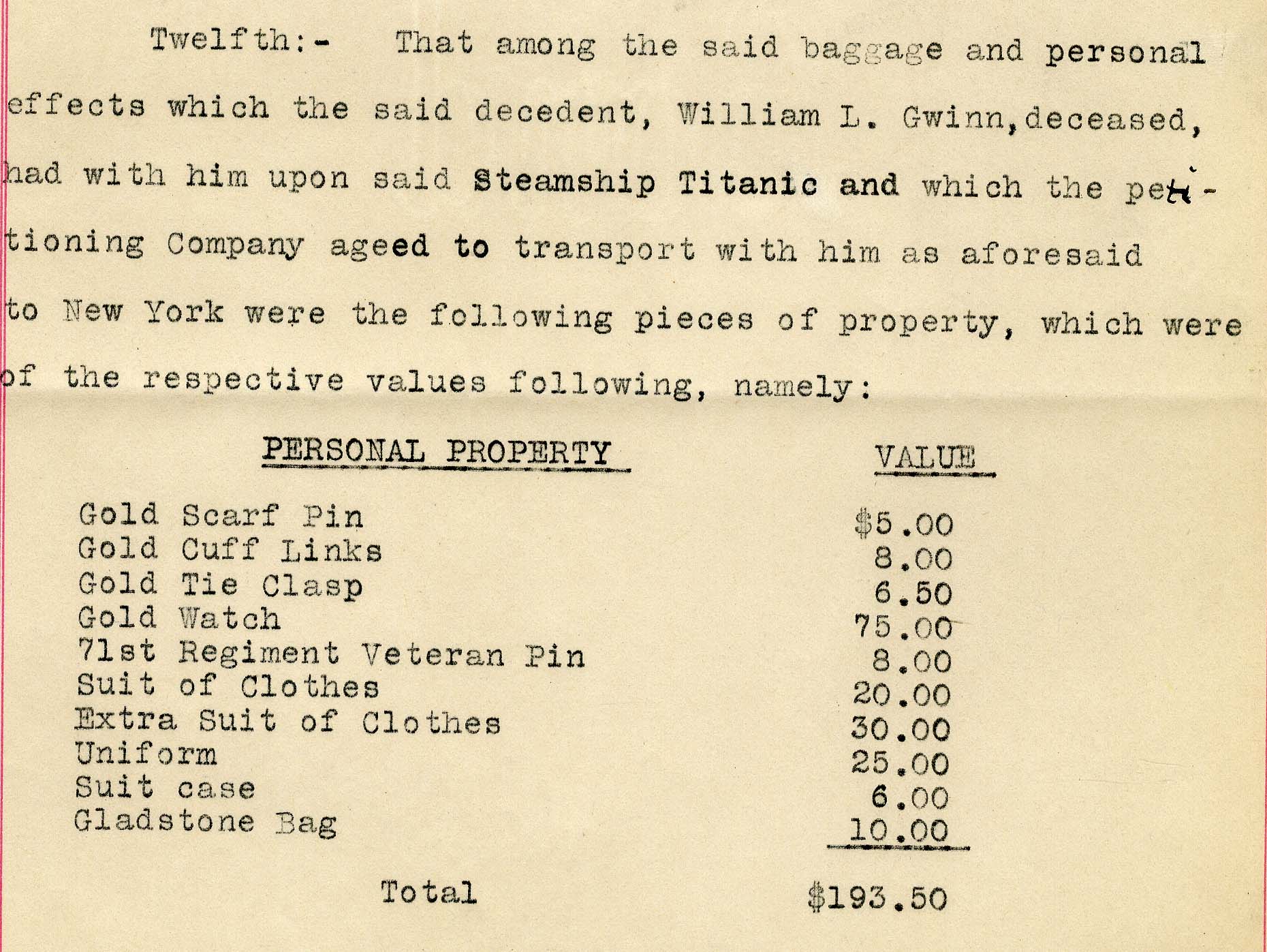 RMS Titanic: Letters from a Lost Liner – Pieces of History