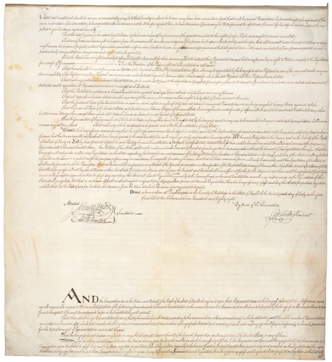 The First Amendments to the U.S. Constitution – Pieces of History