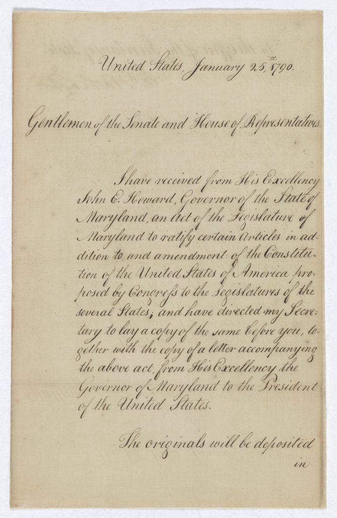 The First Amendments to the U.S. Constitution – Pieces of History