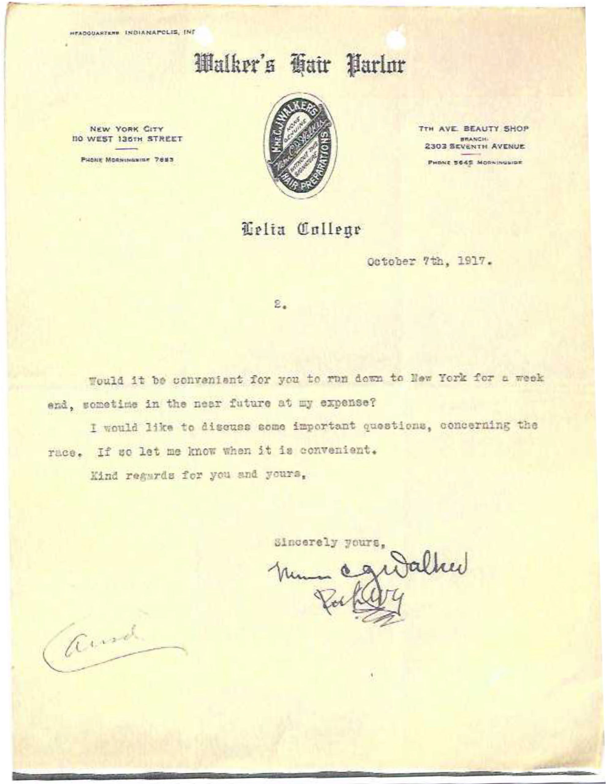 Madam C. J. Walker’s Rags-to-Riches Story Found in the Holdings of the ...