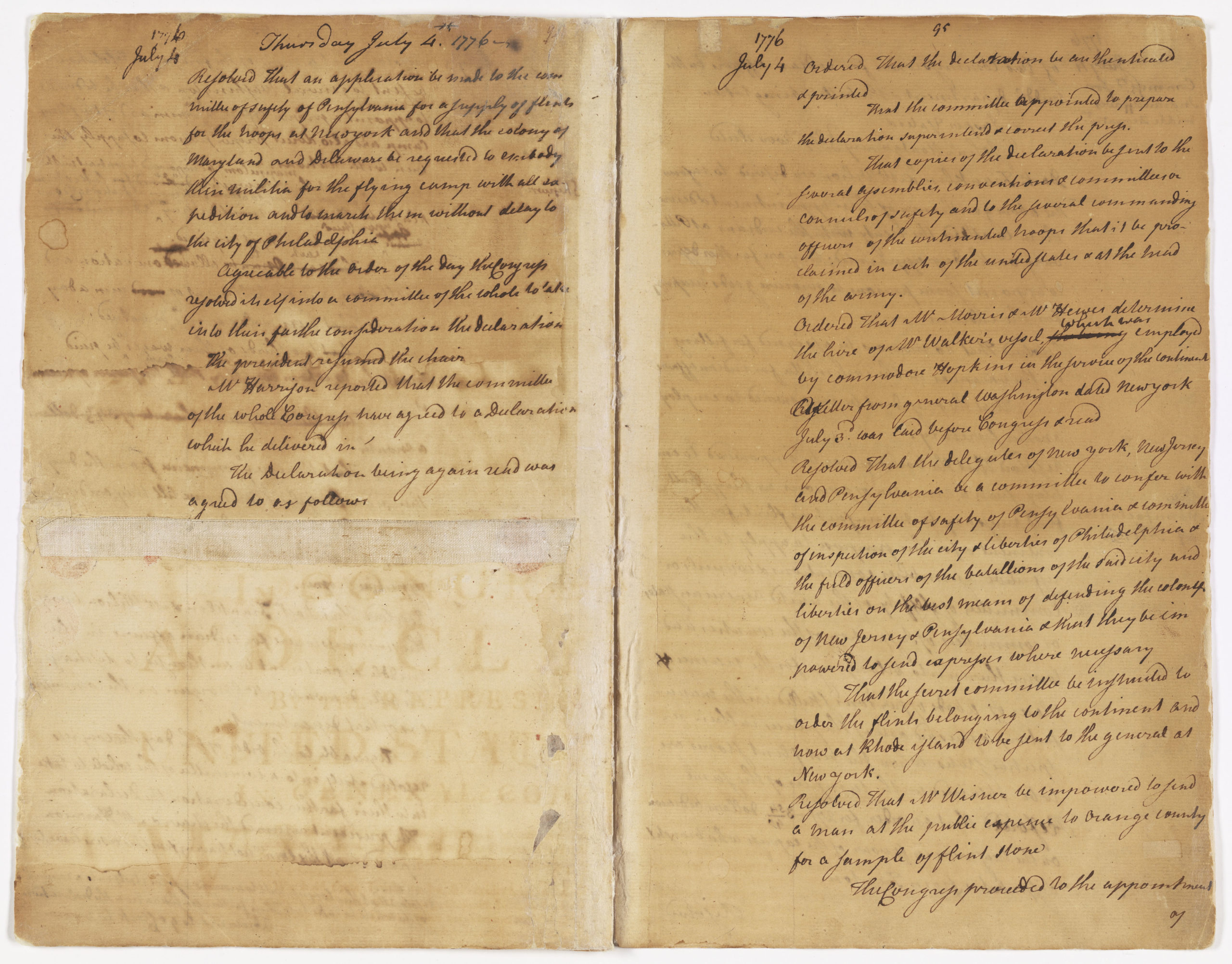 Preserving the Dunlap Broadside of the Declaration of Independence ...